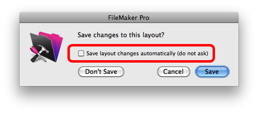 | Made changes to a FileMaker Layout and want to back out of it?HomeBase Software