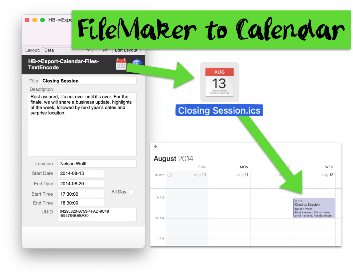 | Export Calendar Files from FileMaker – the easy way!HomeBase Software